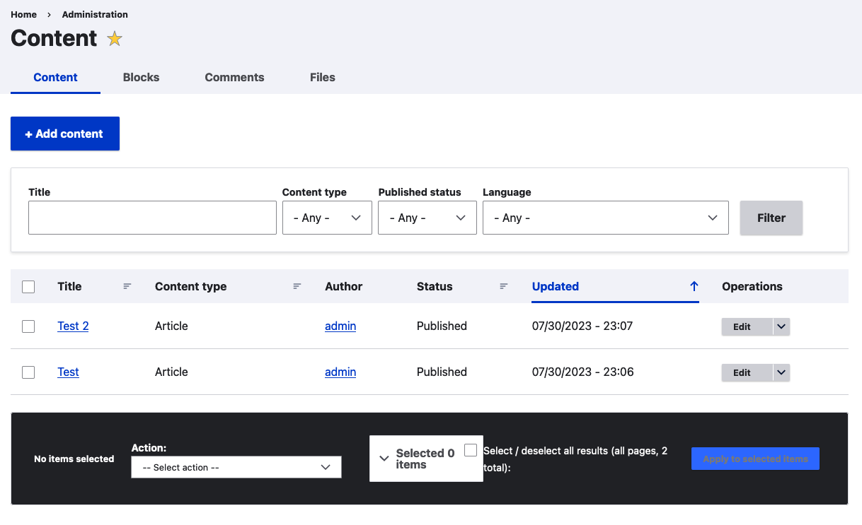 Styling broken in VBO form on Drupal 10.1 [#3378090] | Drupal.org